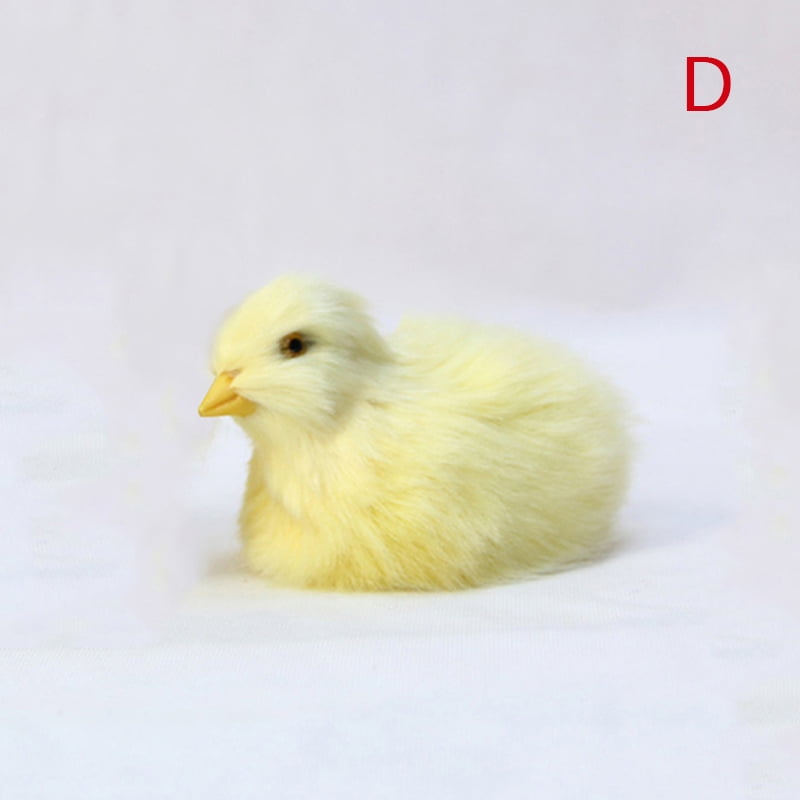 Realistic Furry Animal Doll Simulation Chick Soft Plush Toy Children ...