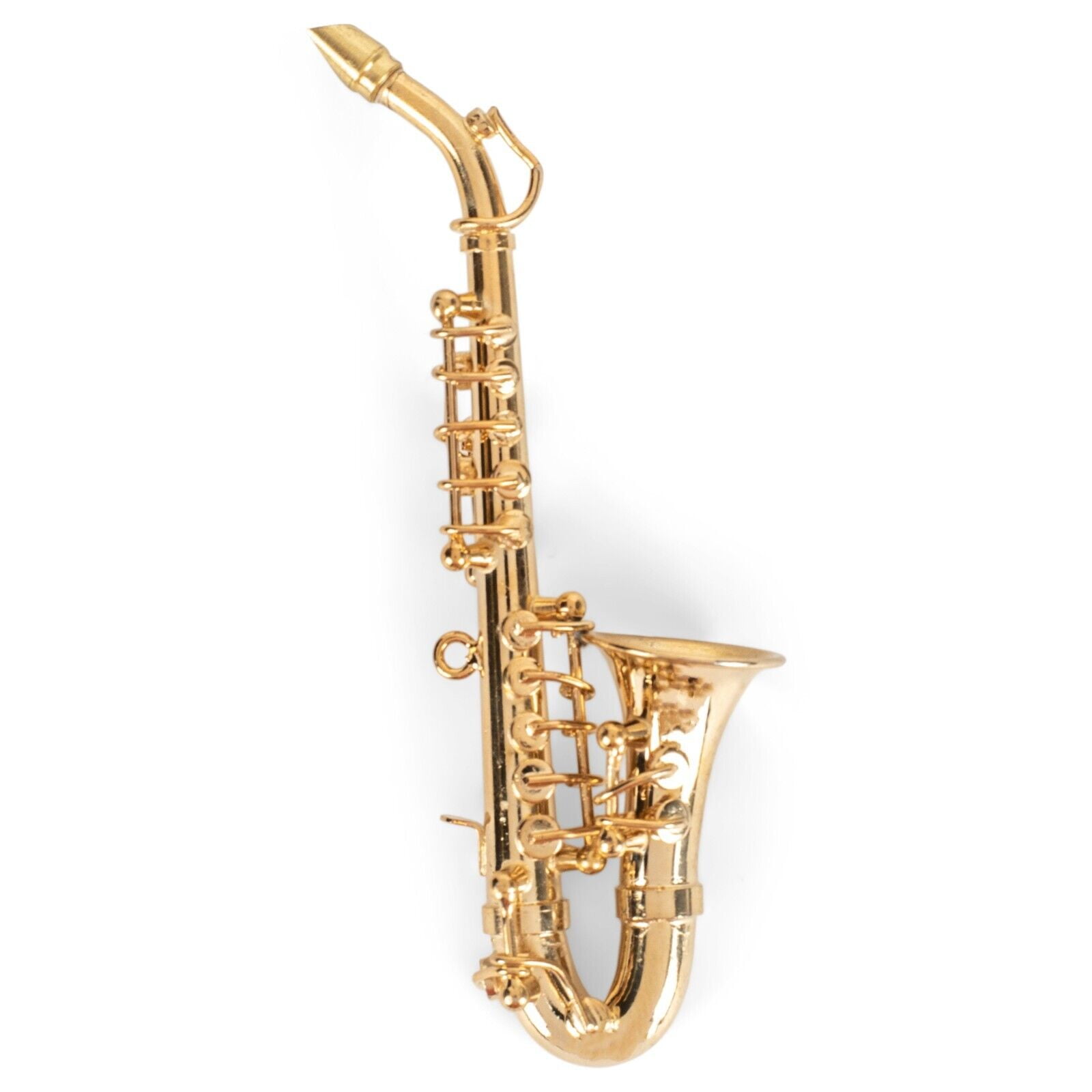 Realistic GOLD SAXOPHONE Miniature Musical Instrument Figurine ...