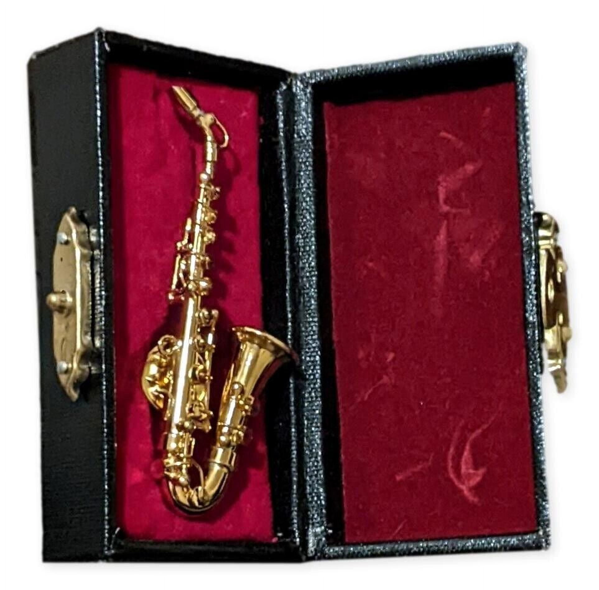 Realistic GOLD SAXOPHONE Miniature Musical Instrument Lapel Pin ...