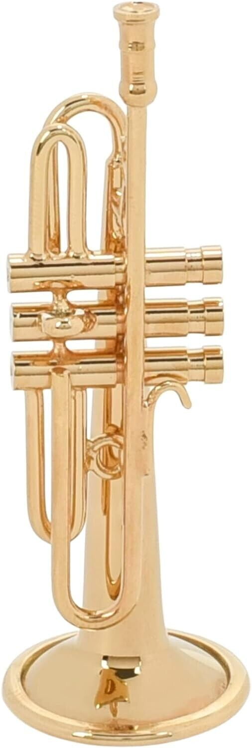 Realistic GOLD TRUMPET Miniature Musical Instrument Figurine, by ...