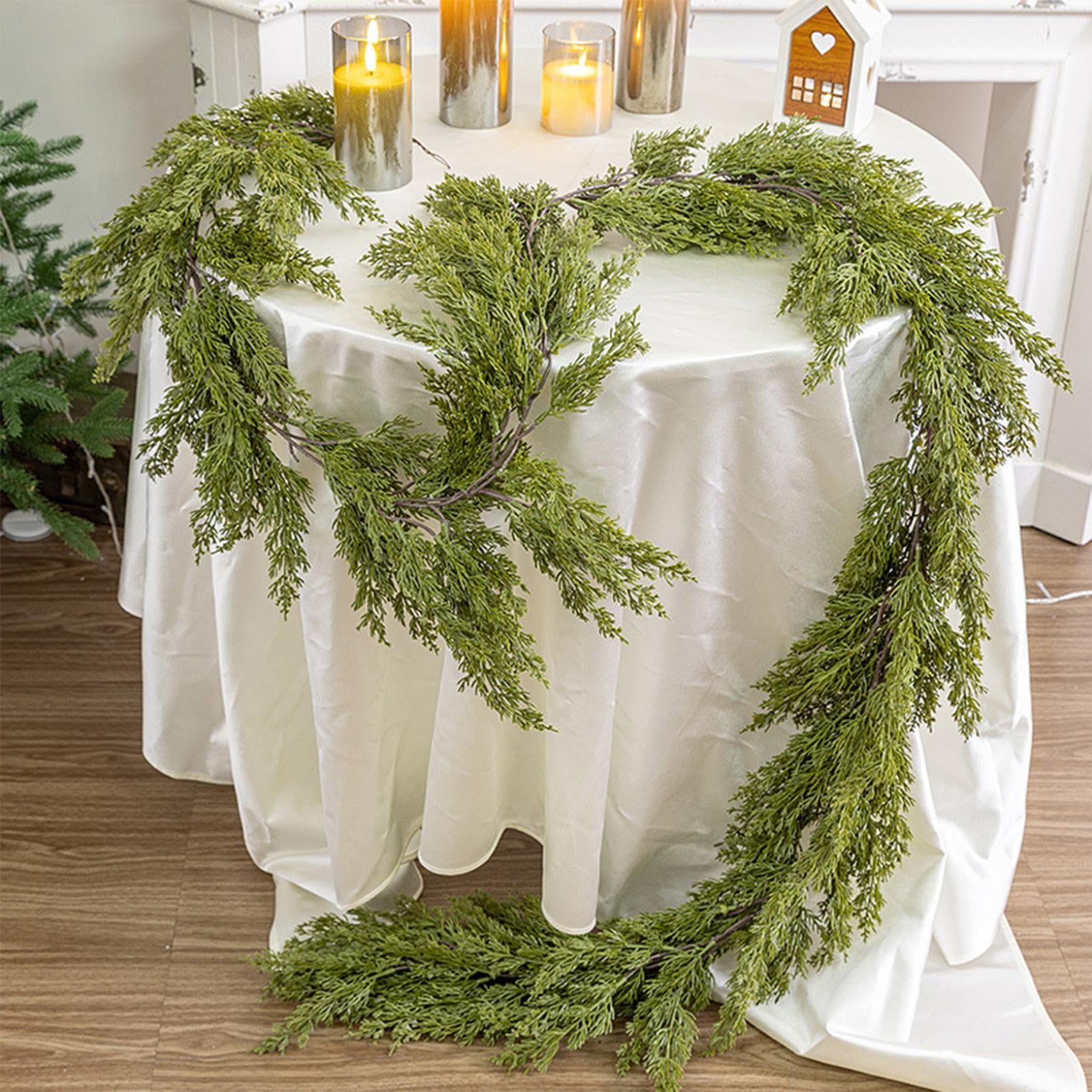 Realistic Garland Ornament, Garlands for Decoration, Green Artificial ...