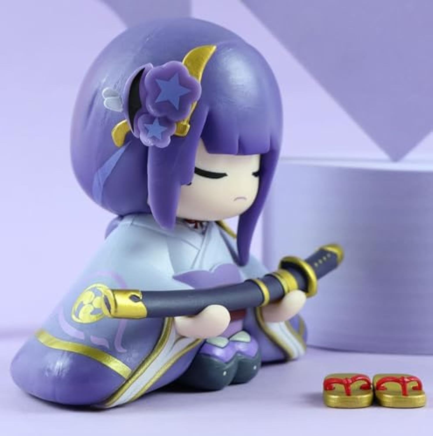 Realistic Genshin Impact Raiden Shogun Figure Raiden Ei Beelzebul PVC ...