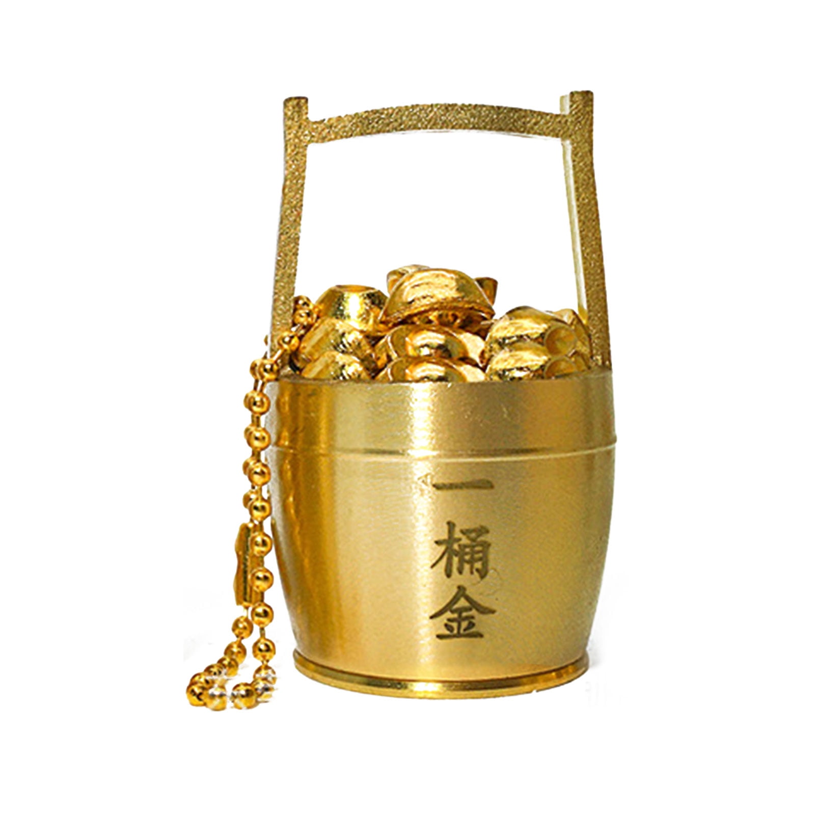 Realistic Gold Color Charm Keychain Symbol of Wealth And Prosperity ...