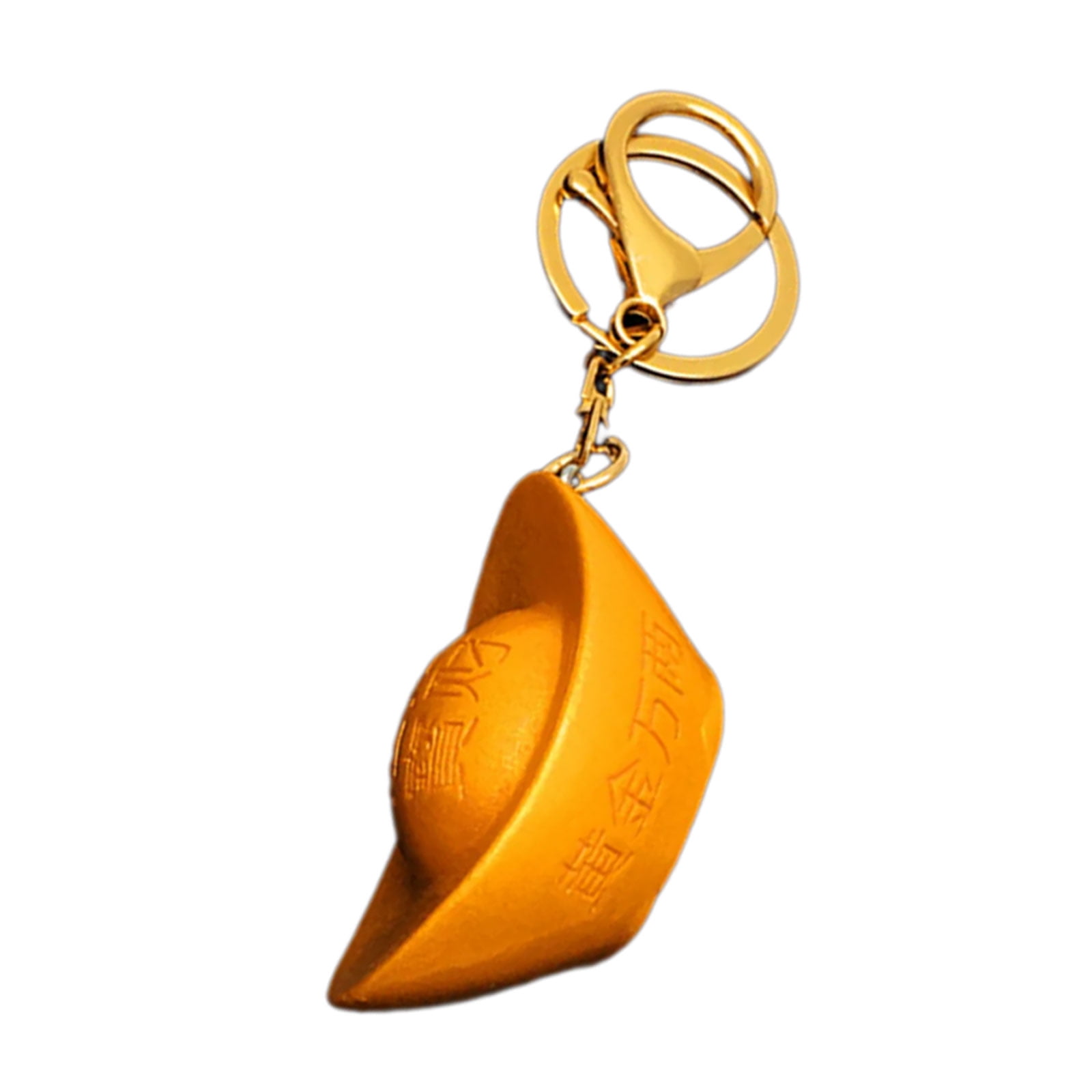 Realistic Gold Color Charm Keychain Symbol of Wealth And Prosperity ...