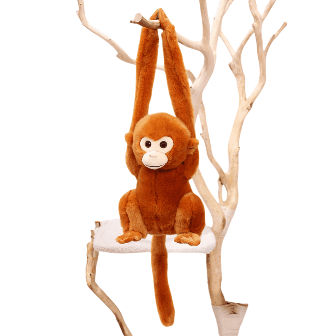 Realistic Golden Monkey Plush Toy Doll - Lifelike Monkey Stuffed Animal ...
