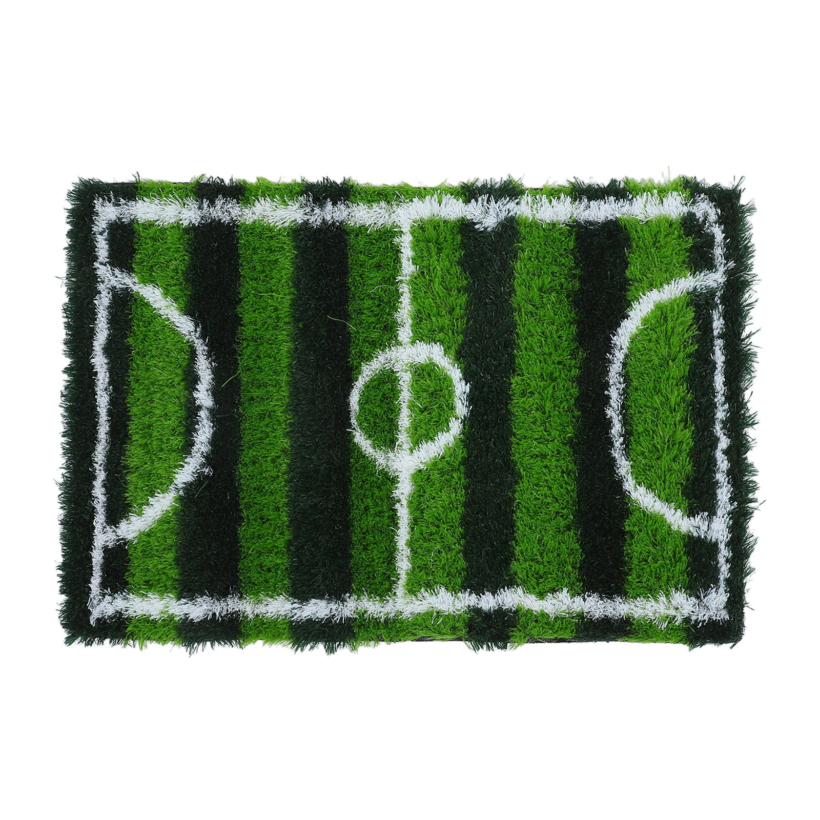 Realistic Green Artificial Grass Rug Non Slip Soccer Field Turf Mat for ...