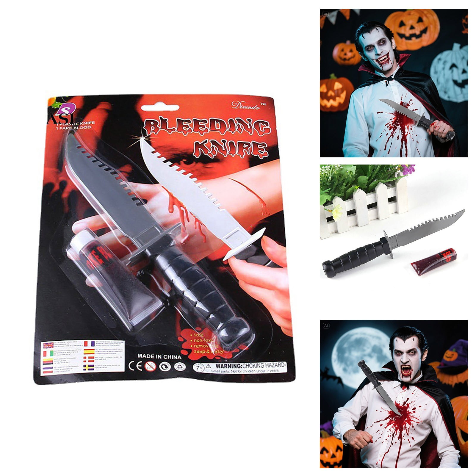 Realistic Halloween Props -Stained Set for Pranks Stage Performance ...