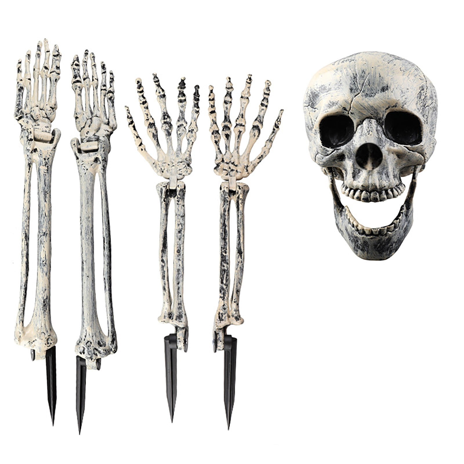 Realistic Halloween Skeleton Stakes Decorations,Groundbreakers Arms ...