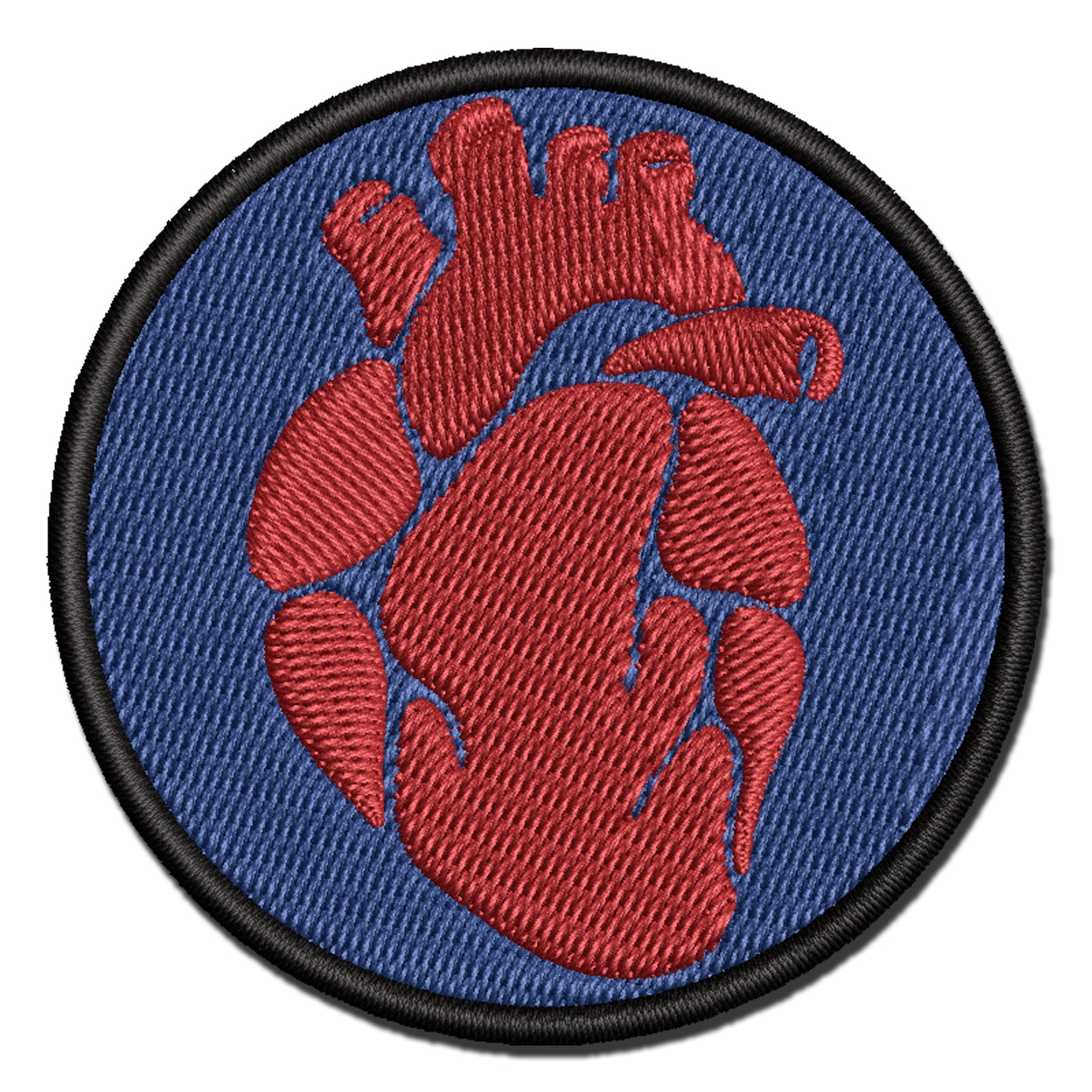 Realistic Heart Four Chambers Anatomy Biology Love Science Applique ...