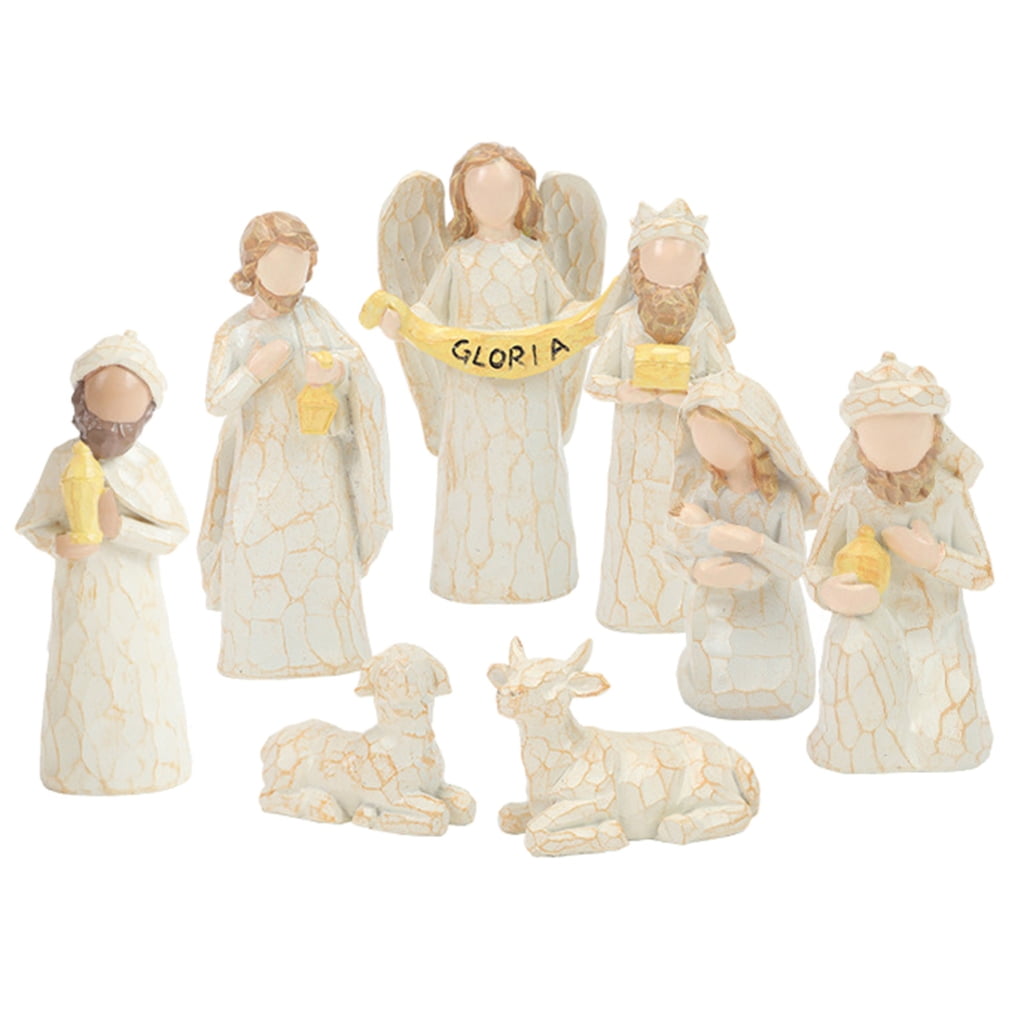 Realistic Holy Statue Ornaments Gifts Nativity Scene Crafts Decorations ...