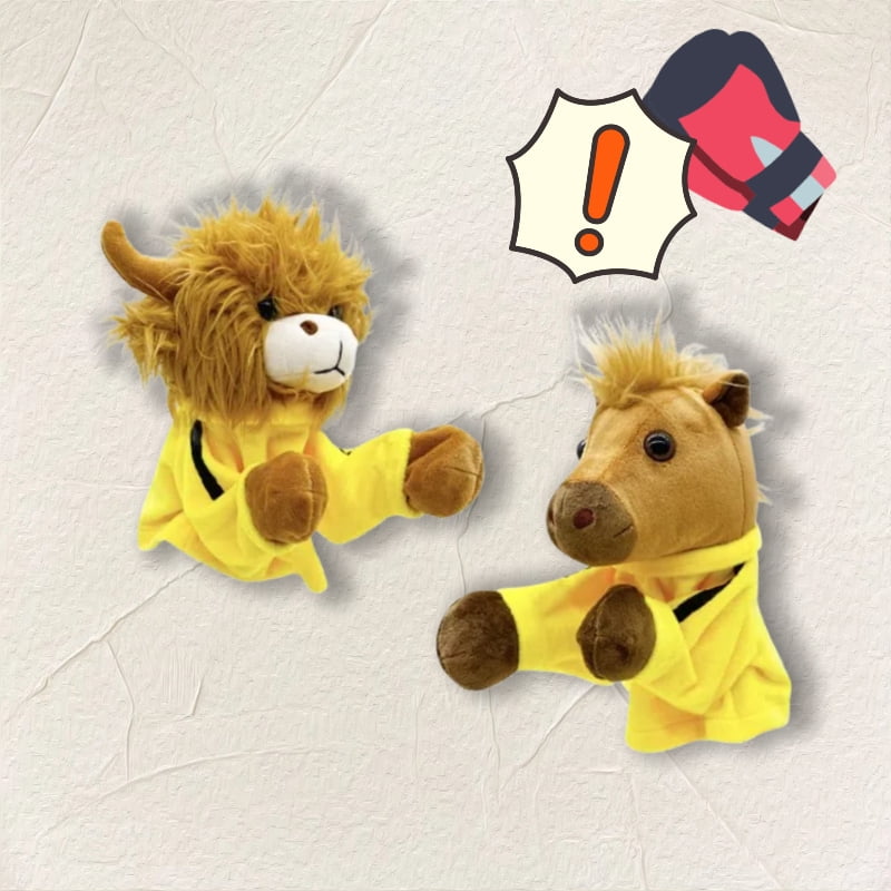 Realistic Horse Boxing Hand Puppet Toy – Interactive Soft Furry Puppet ...