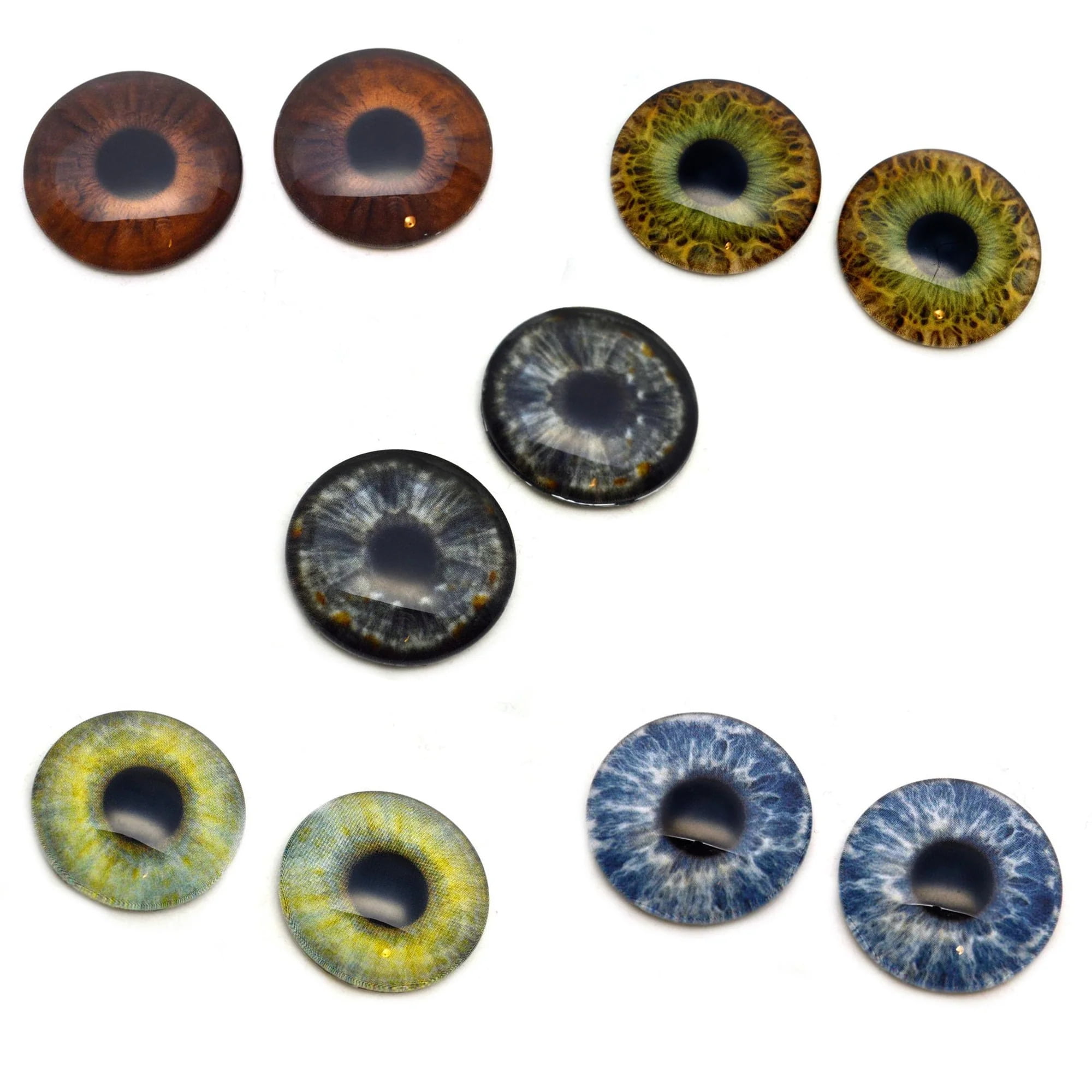 Realistic Human Glass Eyes Bundle - 5 Pairs - Walmart.com