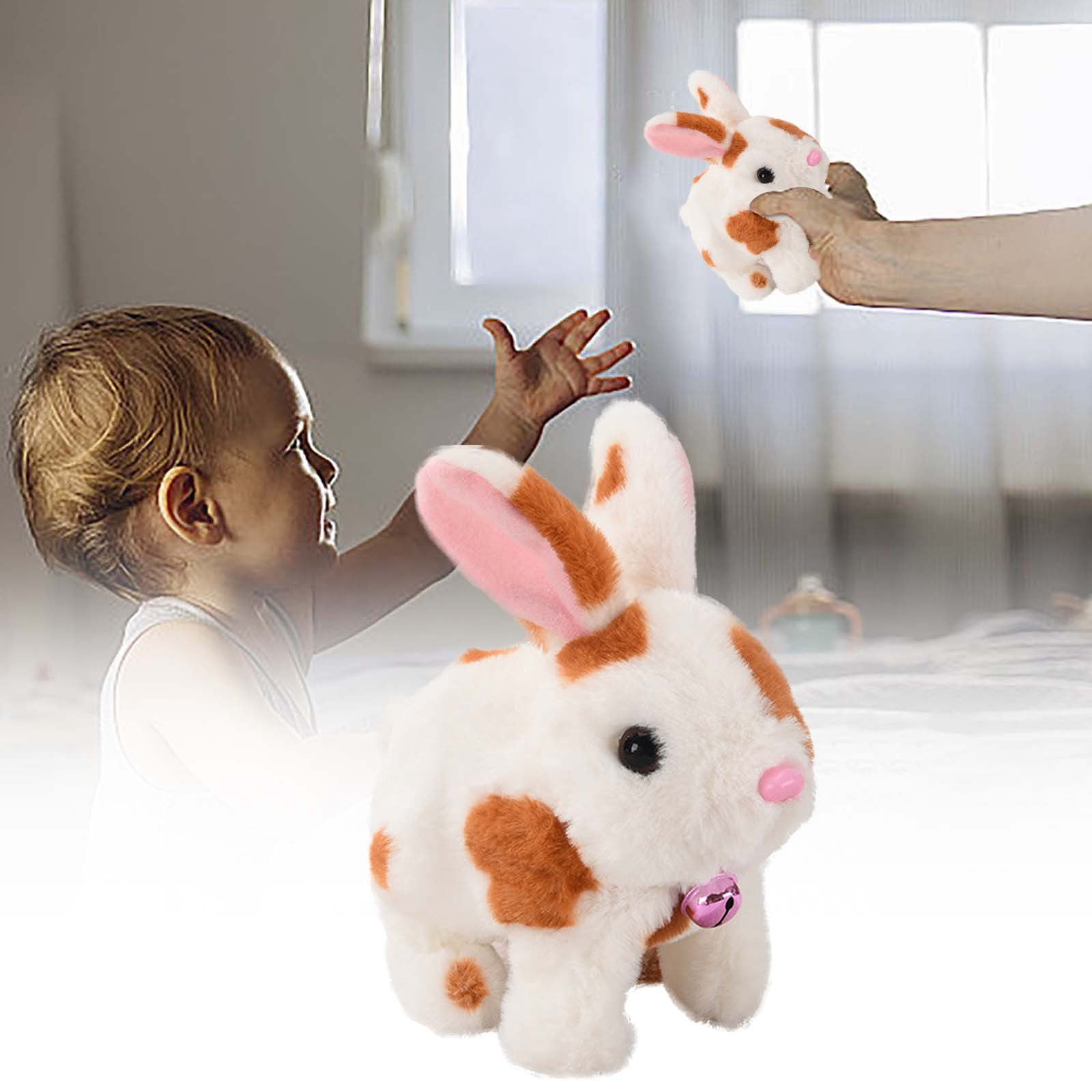 Realistic Interactive Bunny Toy Lifelike Jumping Twitching Ears ...