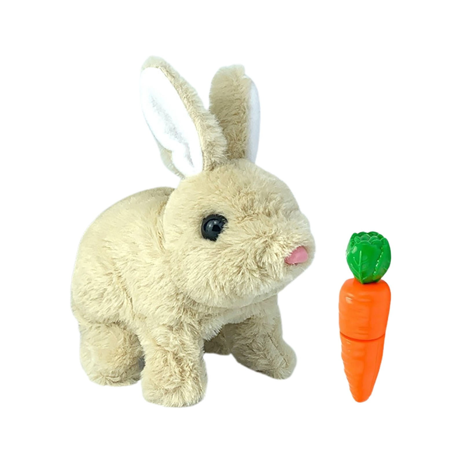 Realistic Interactive Bunny Toy - Lifelike Movements, Voice-Activated ...