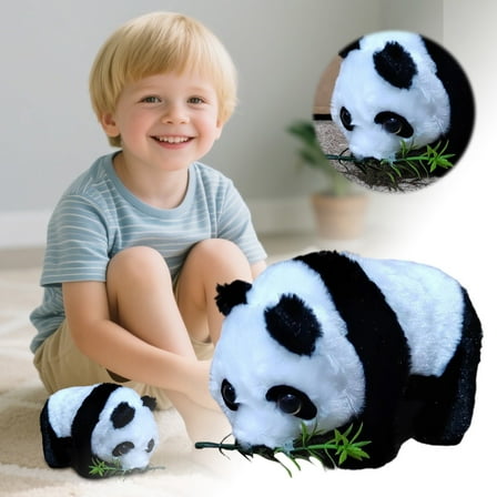 Walking Talking Panda Toy, Interactive Stuffed Animal with Realistic ...