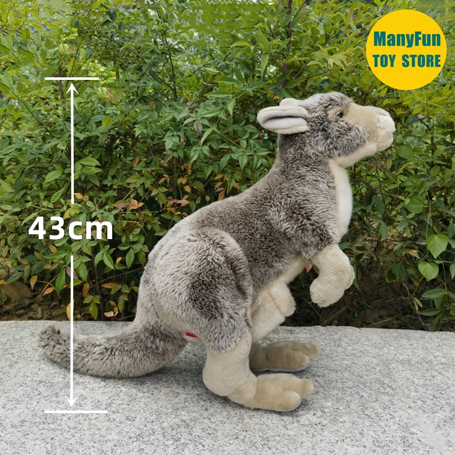 Realistic Kangaroo High Fidelity Quokka Plushie Kangaroo Plush Toys Lifelike Animals Simulation ...