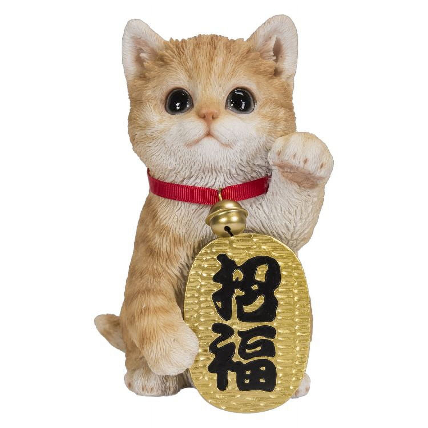 Realistic Kitty Maneki Neko Money Lucky Cat Chinese Japanese Feng Shui ...
