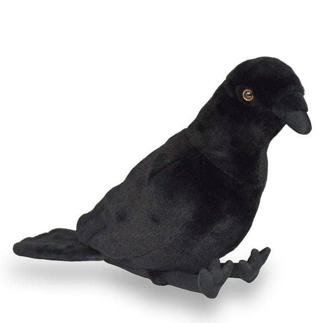 Realistic Large-billed Crow Stuffed Animal Plush Toy, Lifelike Bird ...