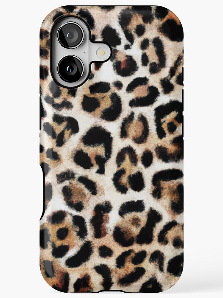 Realistic Leopard Skin Animal Print Design iPhone Case 17 16 15 14 13 ...