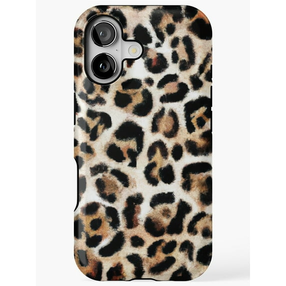 Realistic Leopard Skin Animal Print Design iPhone Case 17 16 15 14 13 ...