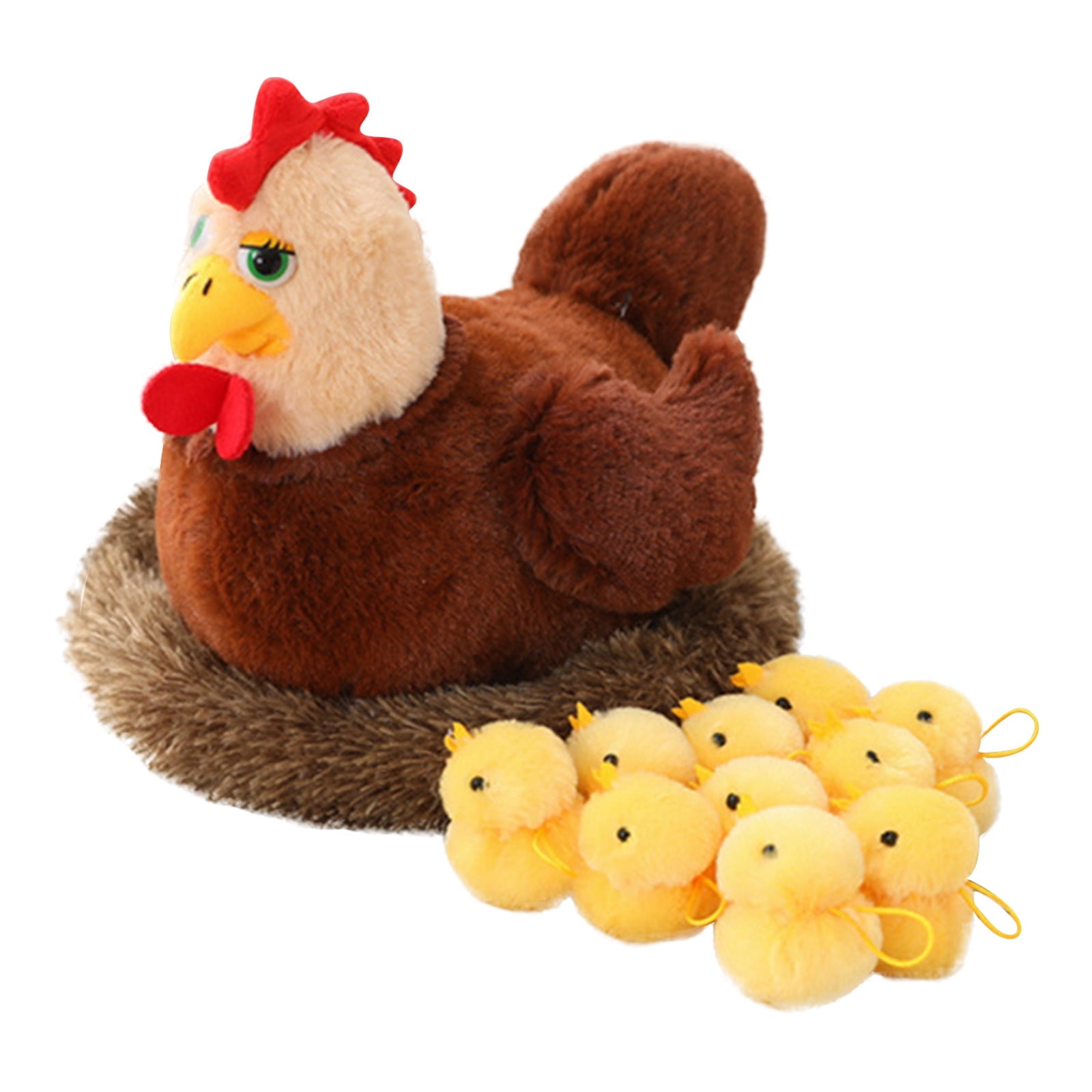 Realistic Lifelike Chicken Toy Cuddly Stuffed Animal For Kids Birthday ...