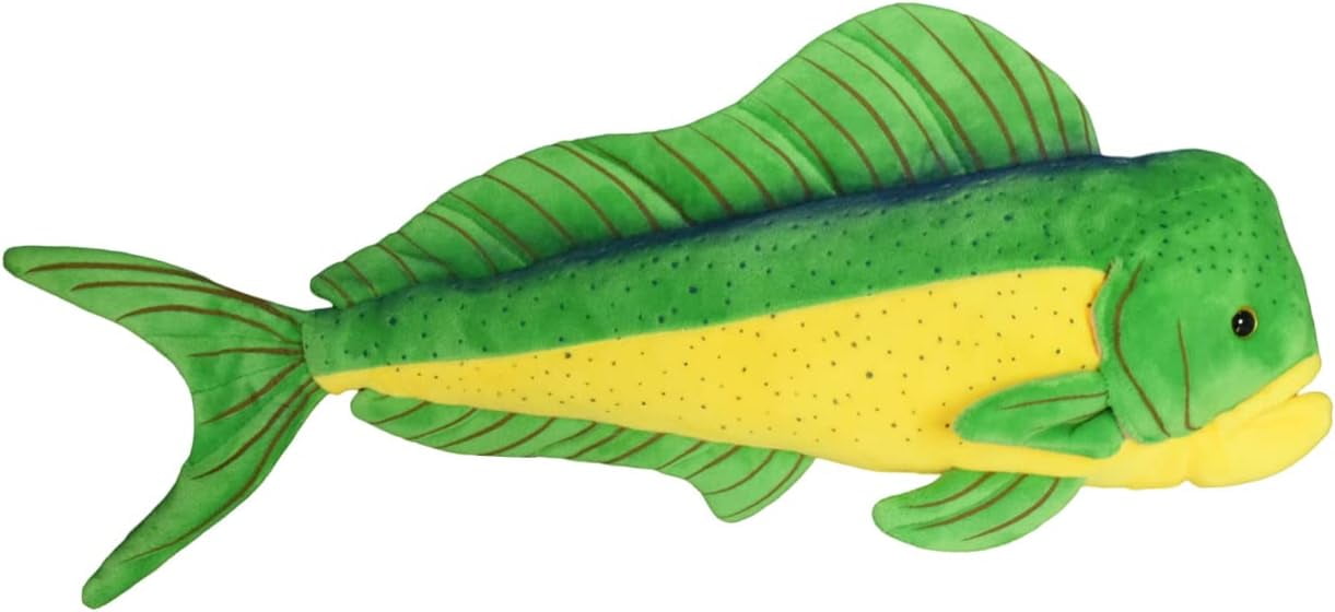 Realistic Mahi-mahi Stuffed Animal Plush Toy, Lifelike Fish Plushies ...