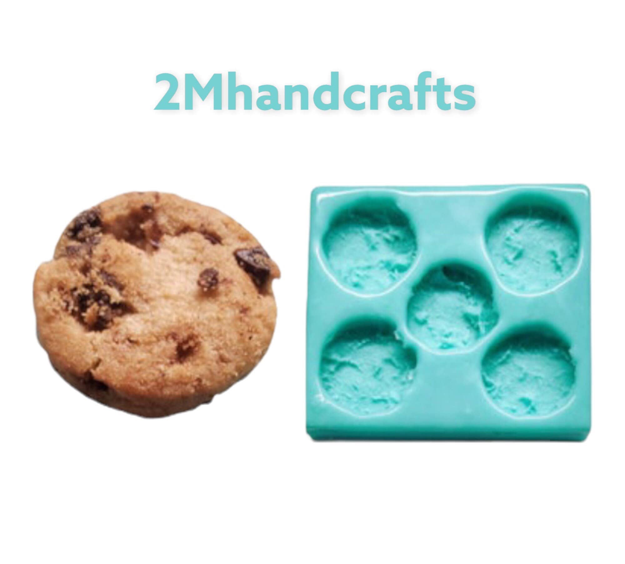 Realistic Mini Chocolate Chip Cookie Mold| Dessert Shape Silicone Mold ...