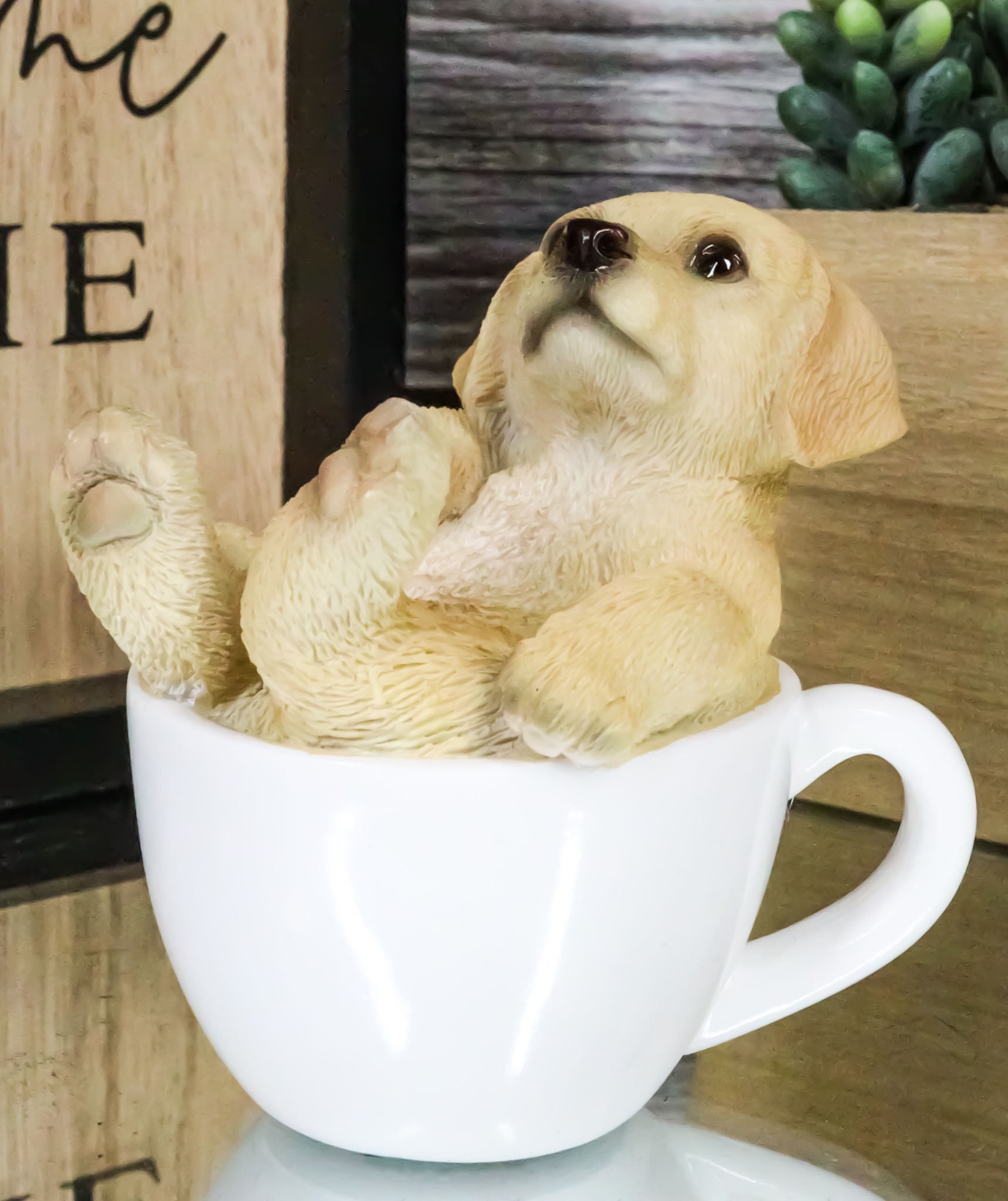 Realistic Mini Golden Retriever Teacup Statue 2.75"H Pet Pal Dog Breed ...