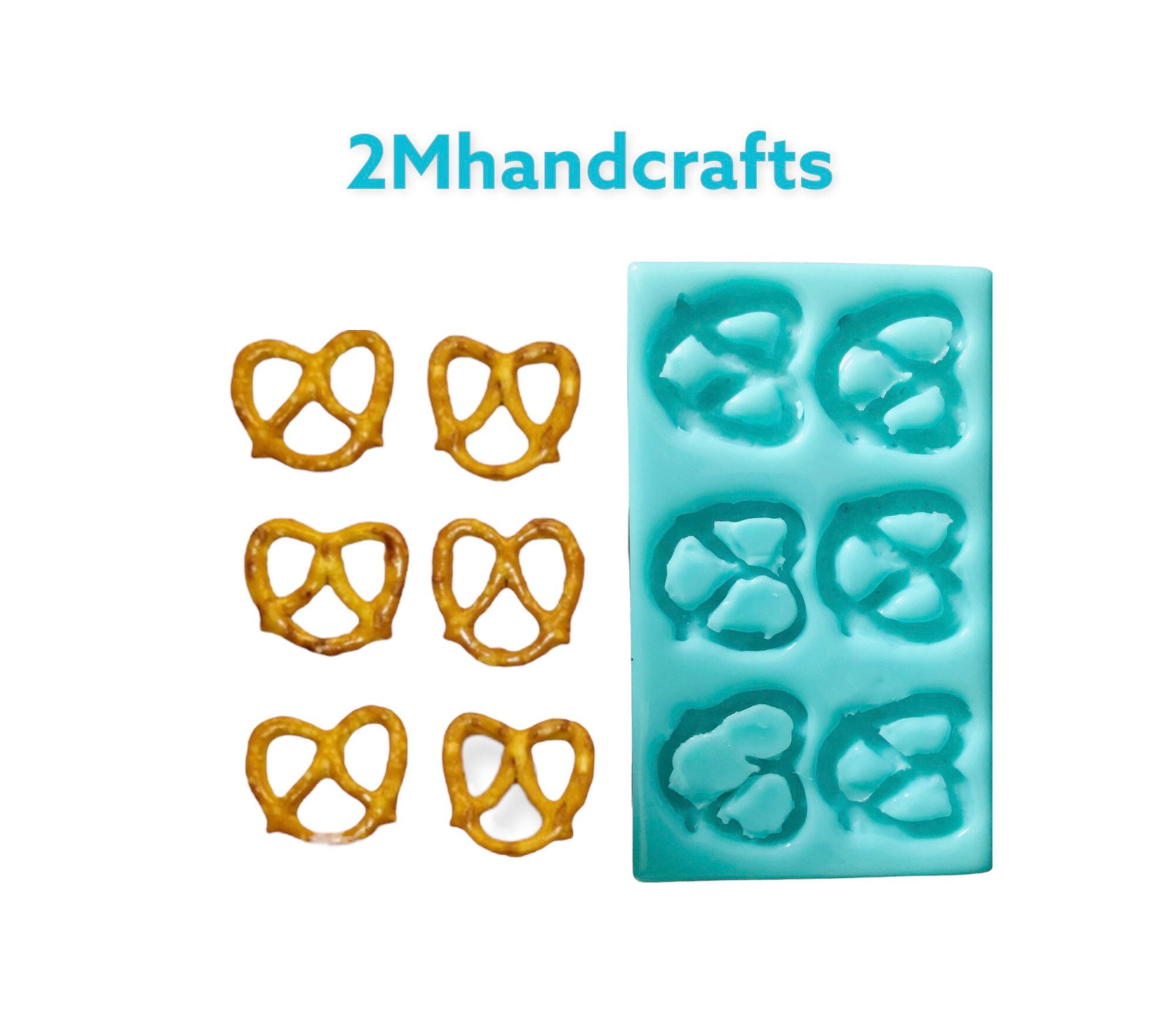 Realistic Mini Pretzels Mold| Snack Shape Silicone Mold| Soap| Candle ...