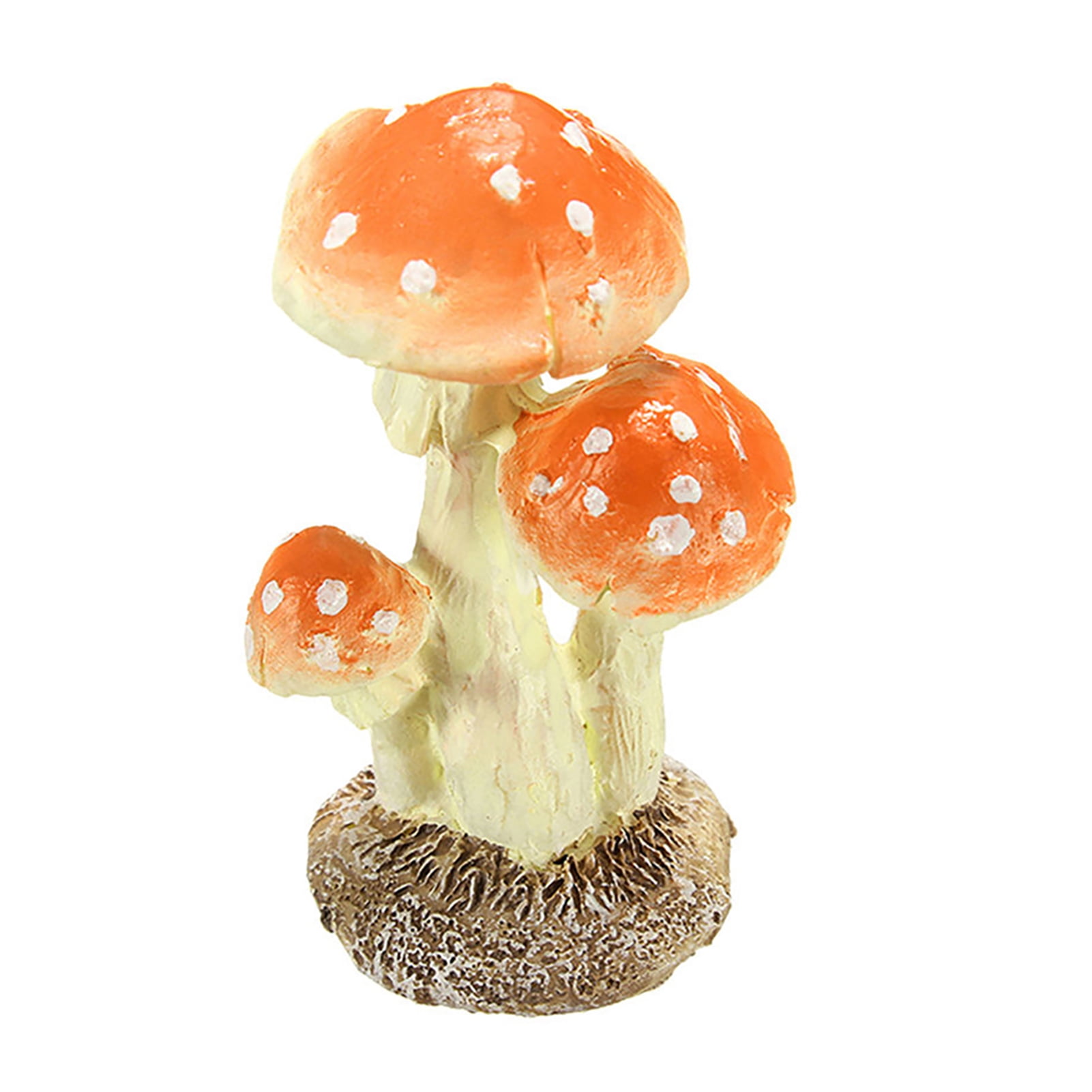 Realistic Mushroom Toadstool Miniature Ornament Fairy Garden Terrarium Dollhouse Decor for ...