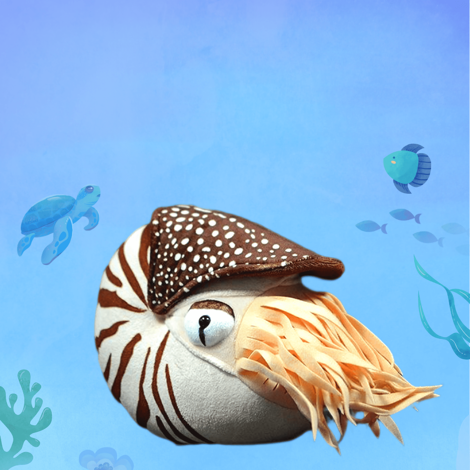 Realistic Nautilus Stuffed Animal Plushies Lifelike Ocean Animal Plush ...