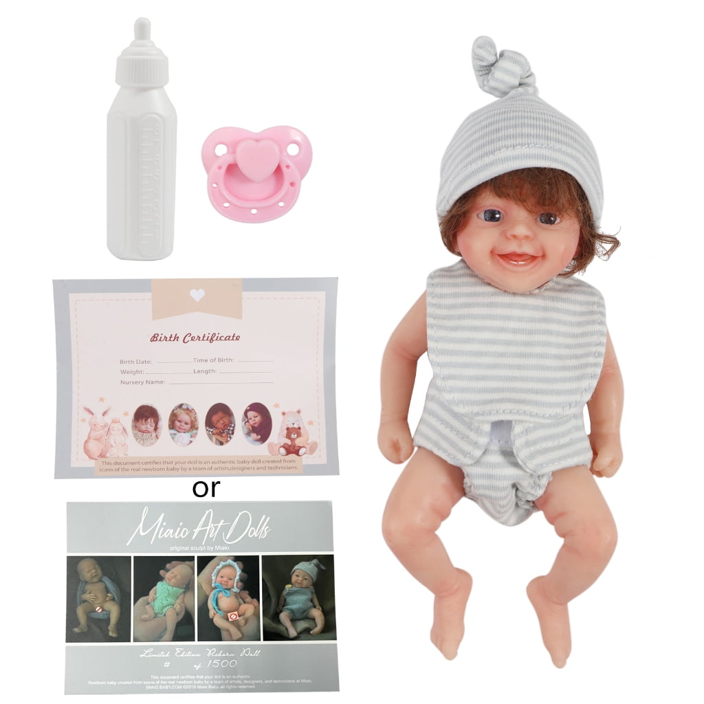 Realistic Newborn Baby Dolls Silicone Full Body Cute Small Baby Doll ...