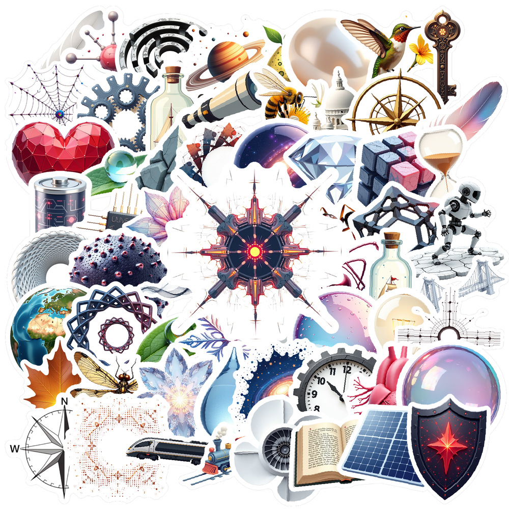 Realistic Object Stickers, Waterproof Nature Sticker for Water Bottle ...