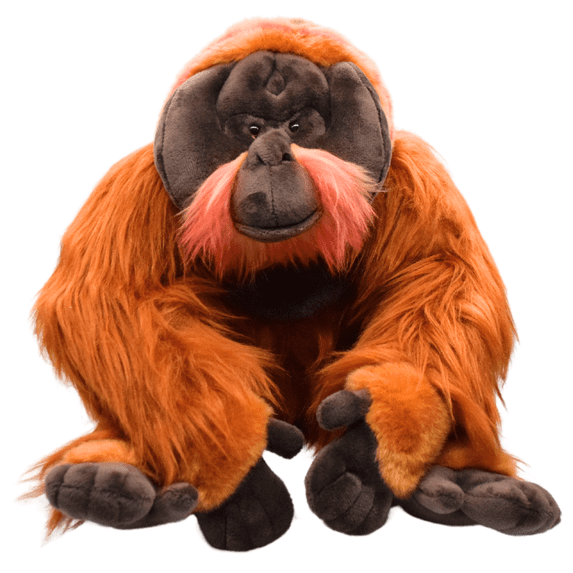 Realistic Orangutan Stuffed Animal Plush Toy, Lifelike Orangutan Animal ...