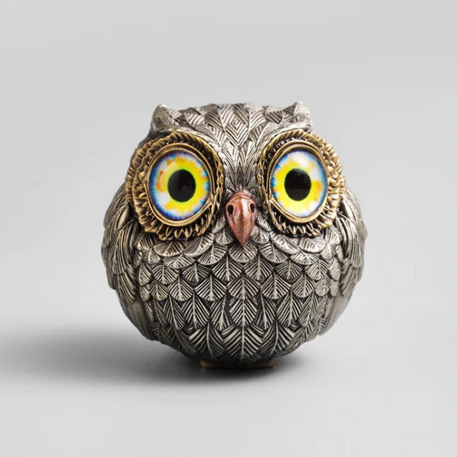 Realistic Owl Animal Figurines Lucky Owl Guardian Big Eyes Owl ...