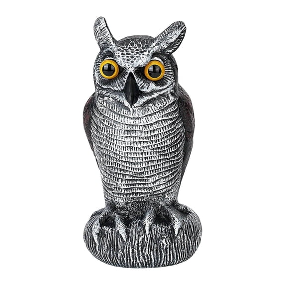 Realistic Owl Decoy for Garden and Outdoor Use, Lifelike Bird Repellent ...