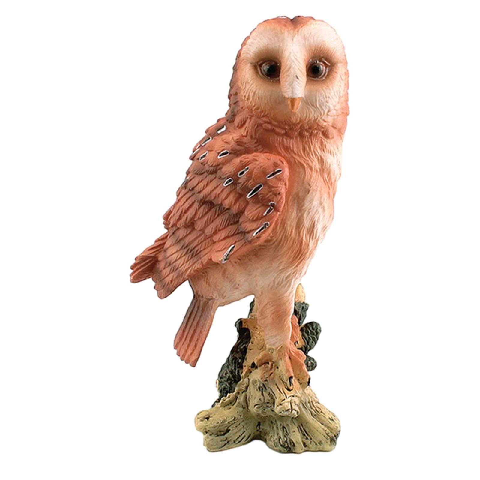 Realistic Owl Sculpture Owl Statue Sculptures Small Owlfigures Toy for ...
