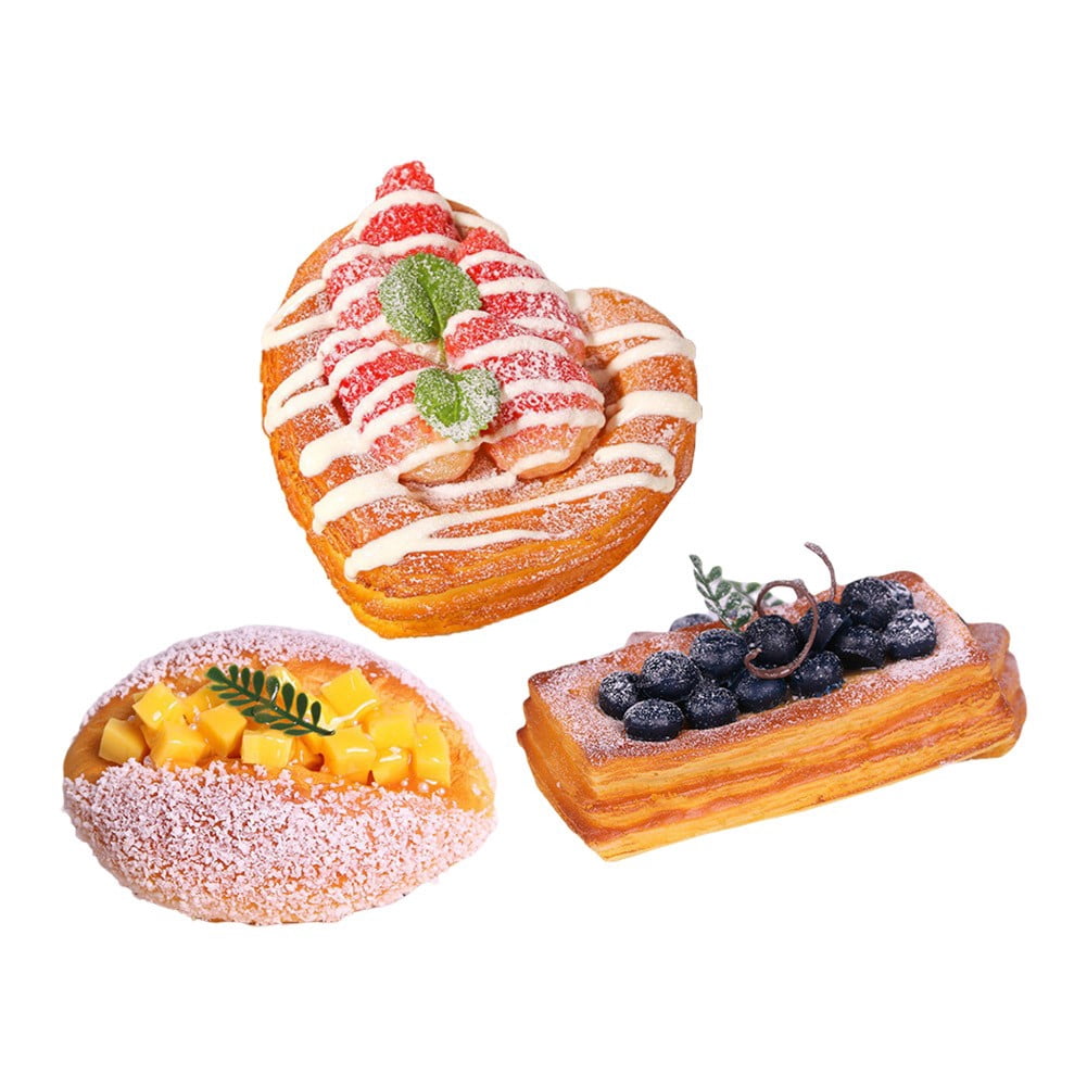 Realistic PU Artificial Bread Set: Perfect for Dessert Display ...