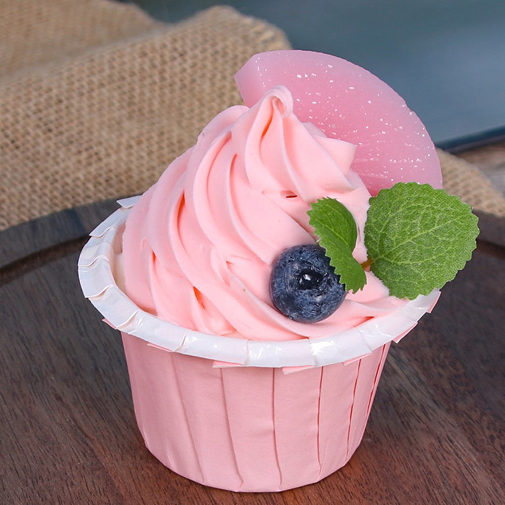Realistic PU Simulation Cupcake Ice Cream Model Home Decoration ...