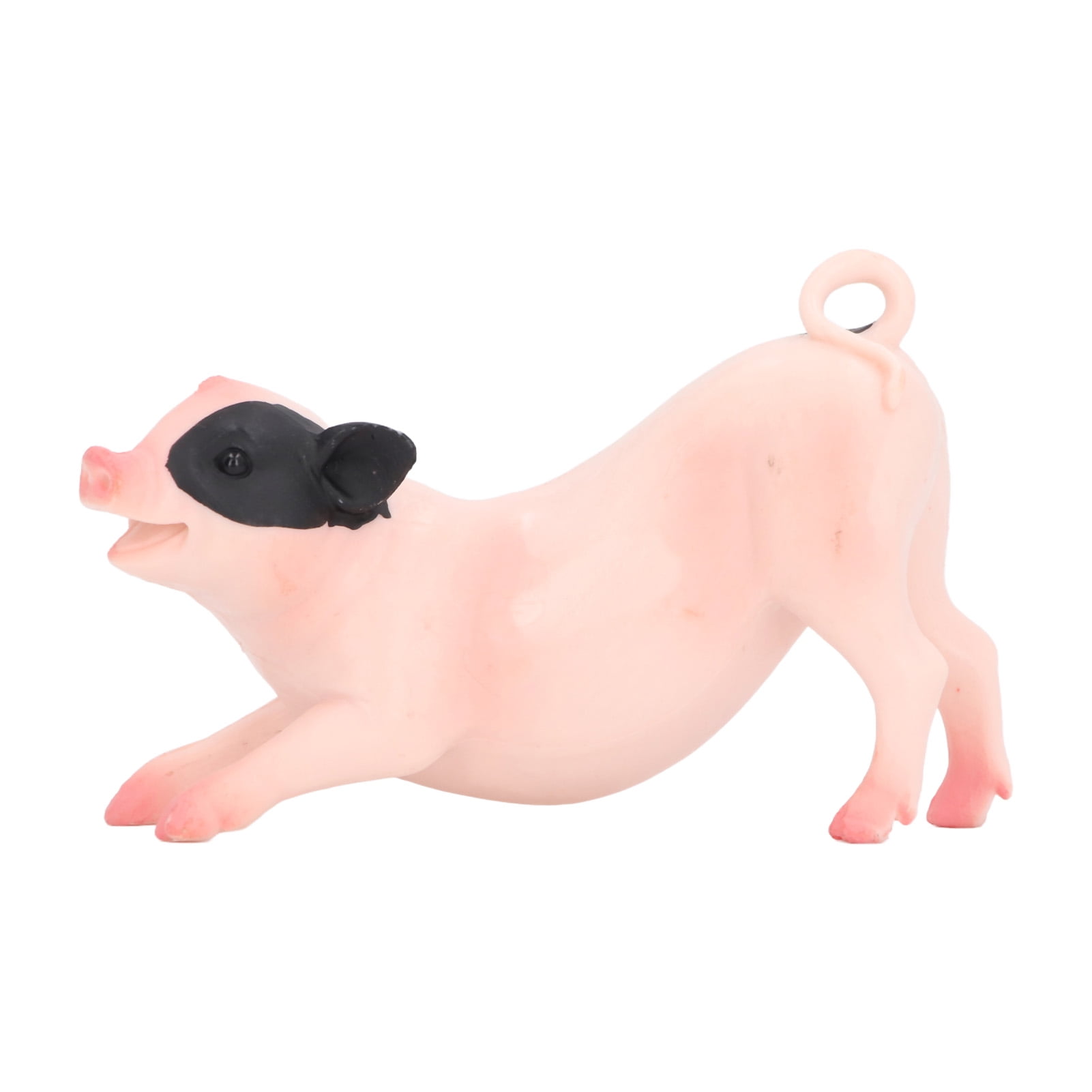 Realistic PVC Pig Model Toy Farm Animal Decoration for Children - Lying ...