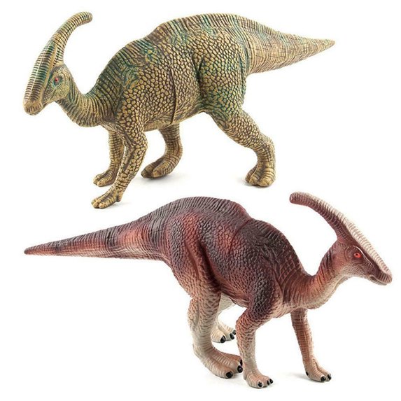 Realistic Parasaurolophus Dinosaur Model Figure, Prehistoric Creature ...