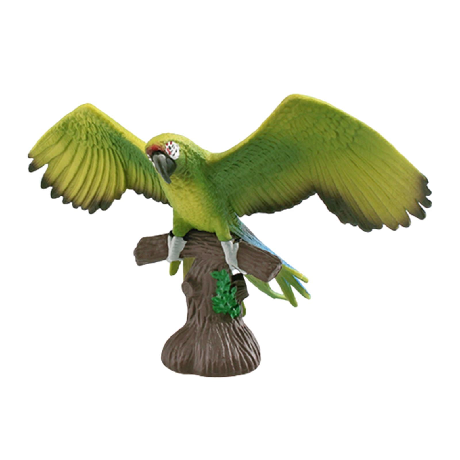 Realistic Parrot Figurines Bird Action Figure for Holiday Gifts Cake ...