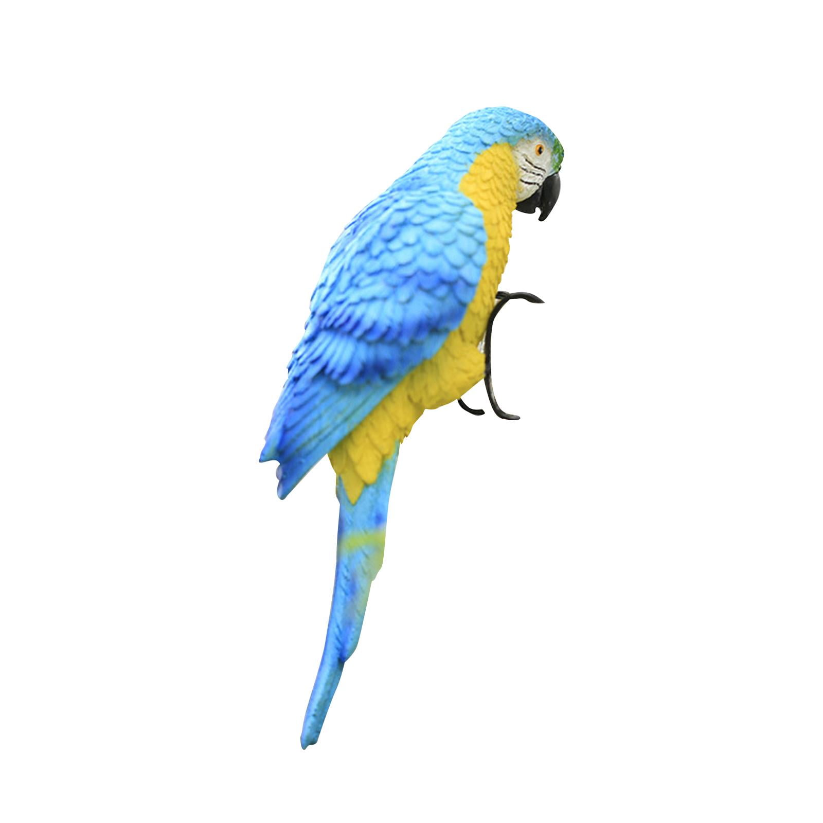 Realistic Parrot Statues Parrots Macaw Bird Statue Parrot Decoration ...