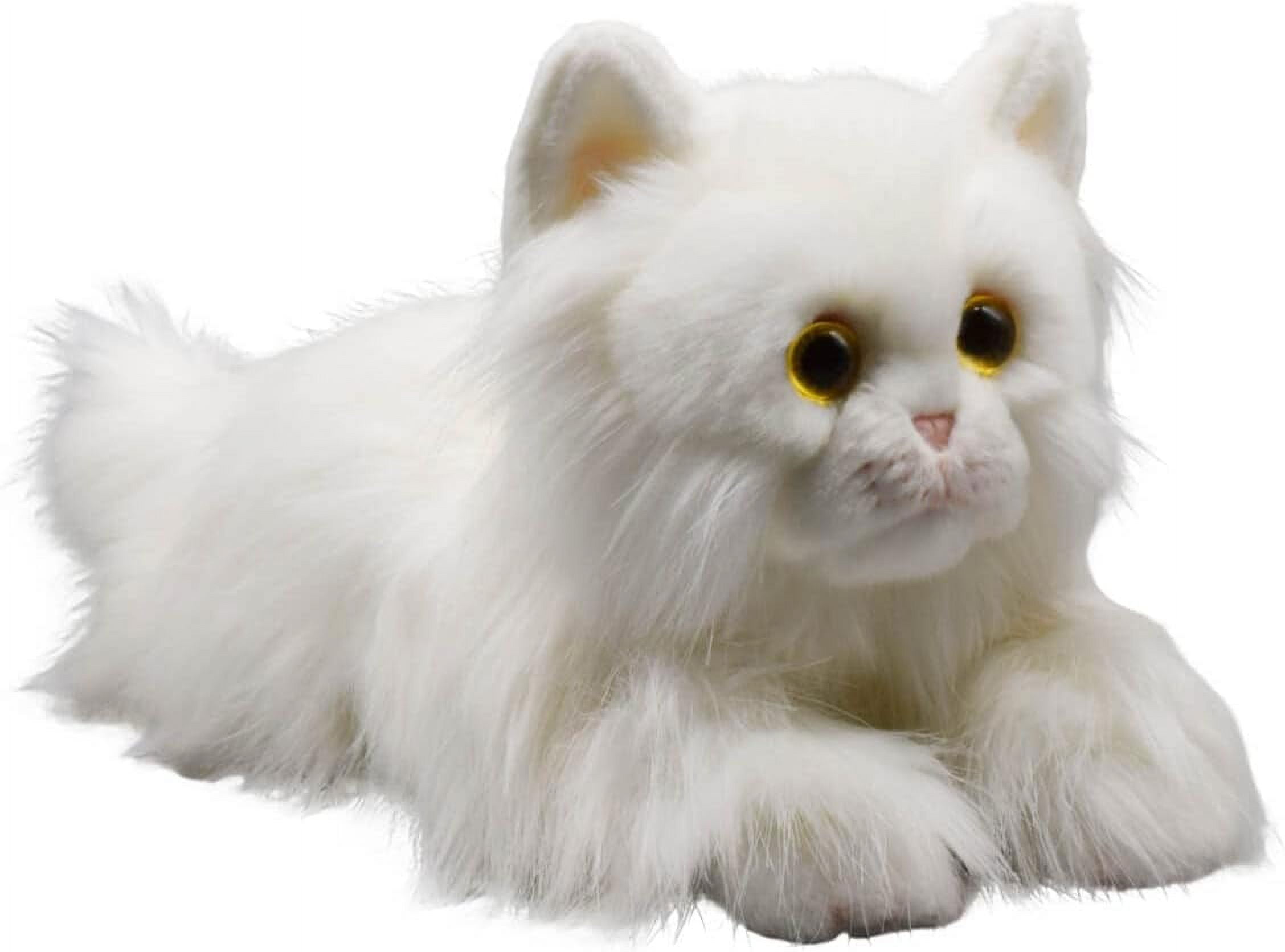 Realistic Persian Cat Stuffed Animal Plush Toy, Lifelike Animal ...