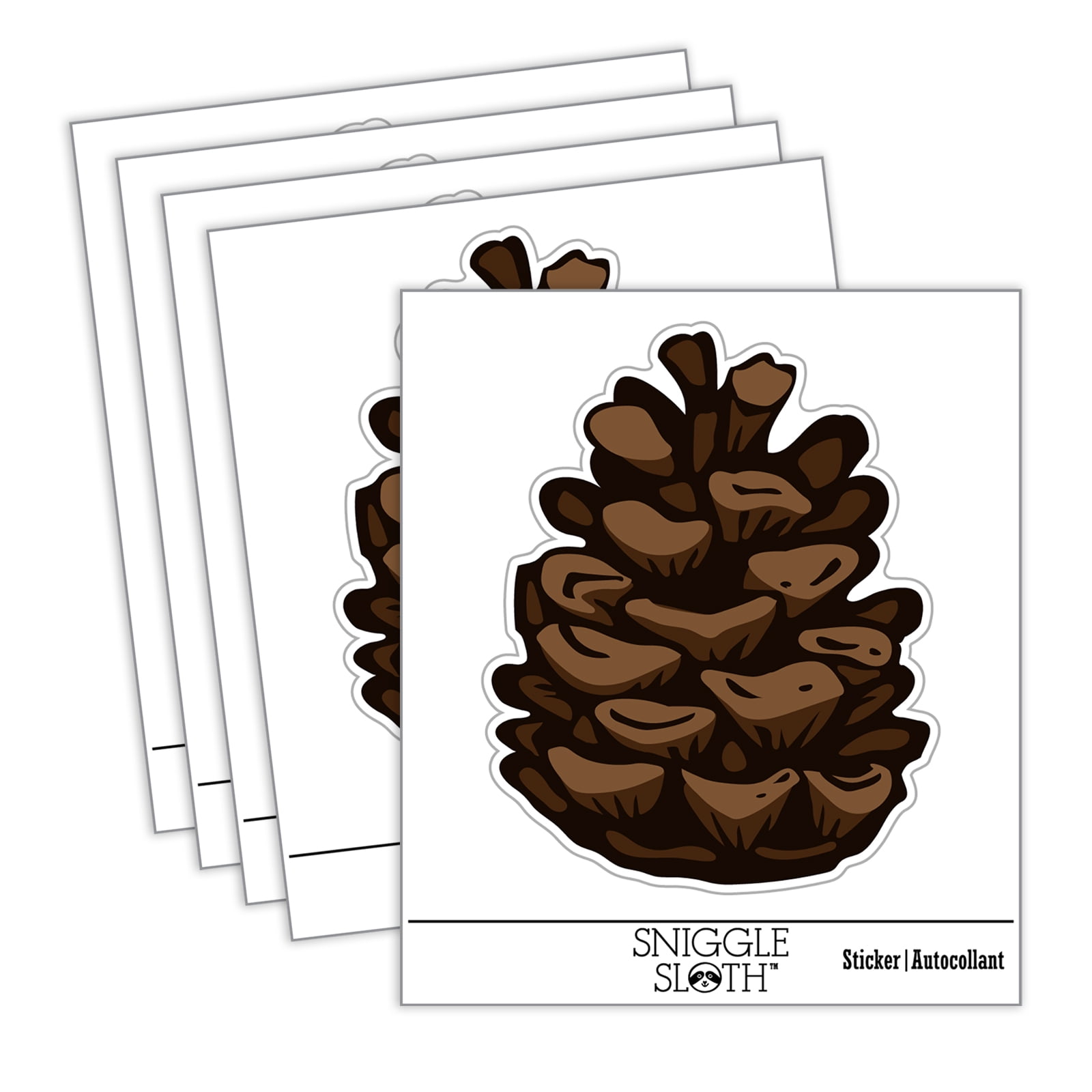 Realistic Pinecone Pine Cone Car Window Bumper Water Bottle Phone Tablet Laptop Waterproof Vinyl ...
