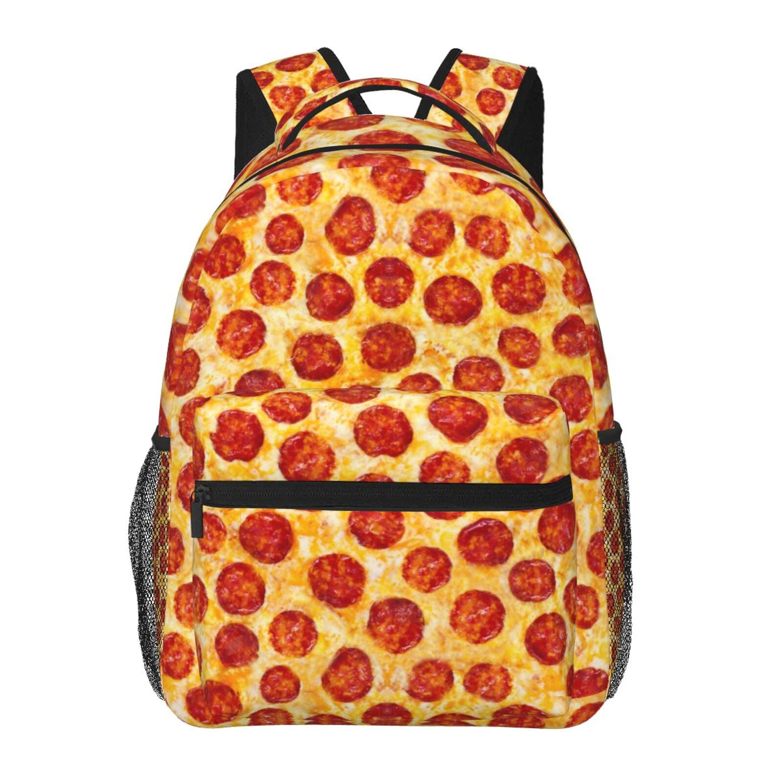 Realistic Pizza Pattern Backpack for Men Women Laptop Backpack Hiking ...