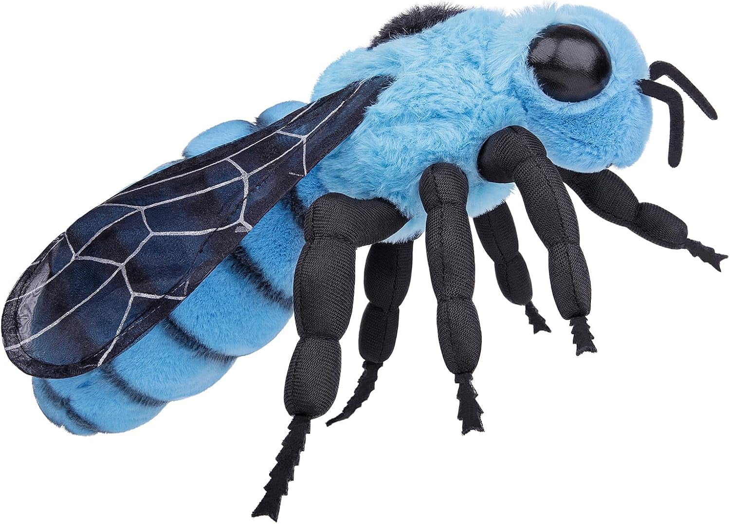 Realistic Plush Blue Bee, Honey Bee, Stuffed Animal Doll,Cuddly ...