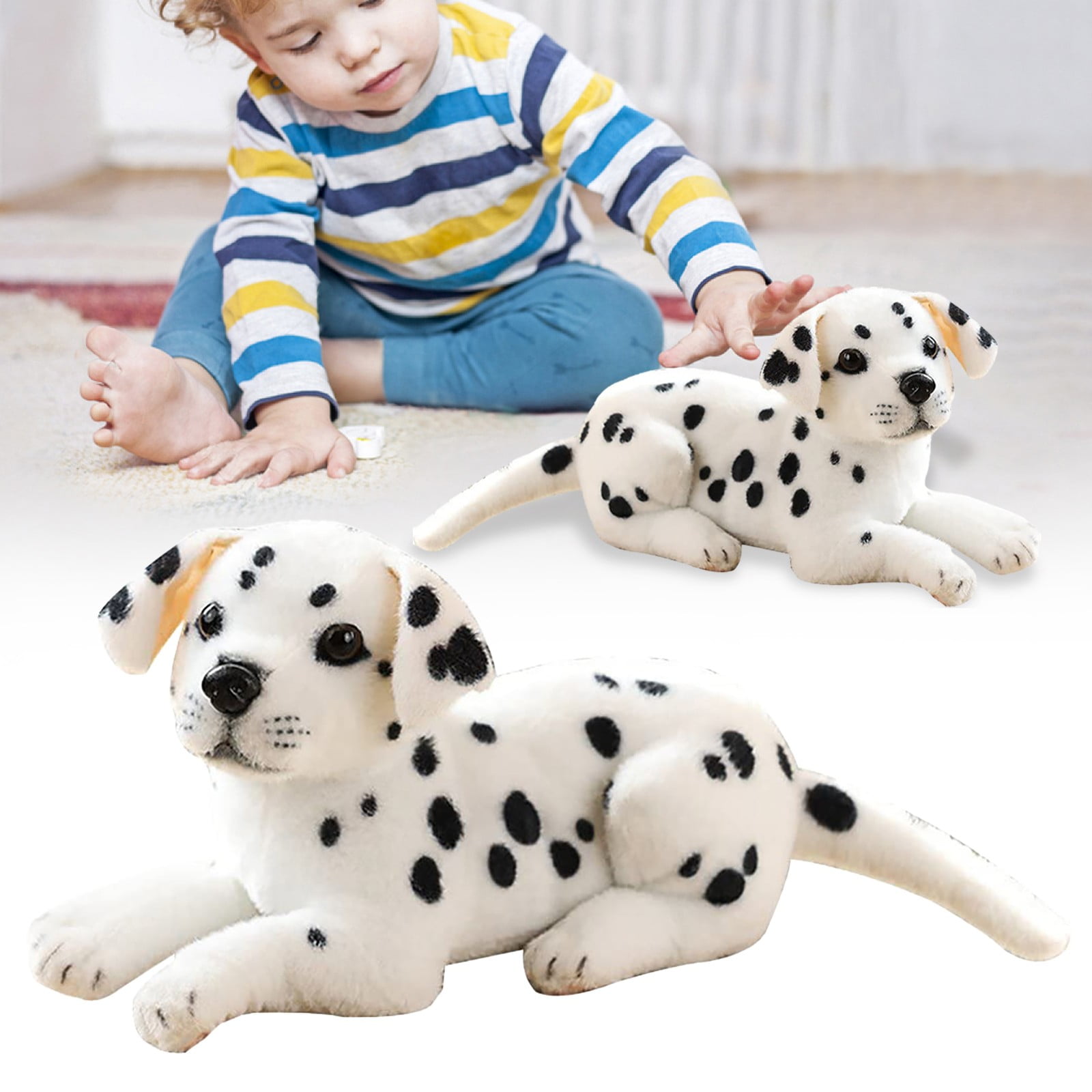 Realistic Plush Dog Puppy Ornament Dog Stuffed Animal Kids Birthday ...