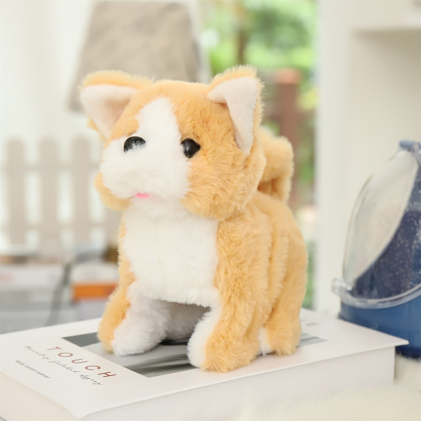 Realistic Plush Electric Toy Dog with Interactive Features - Walking ...