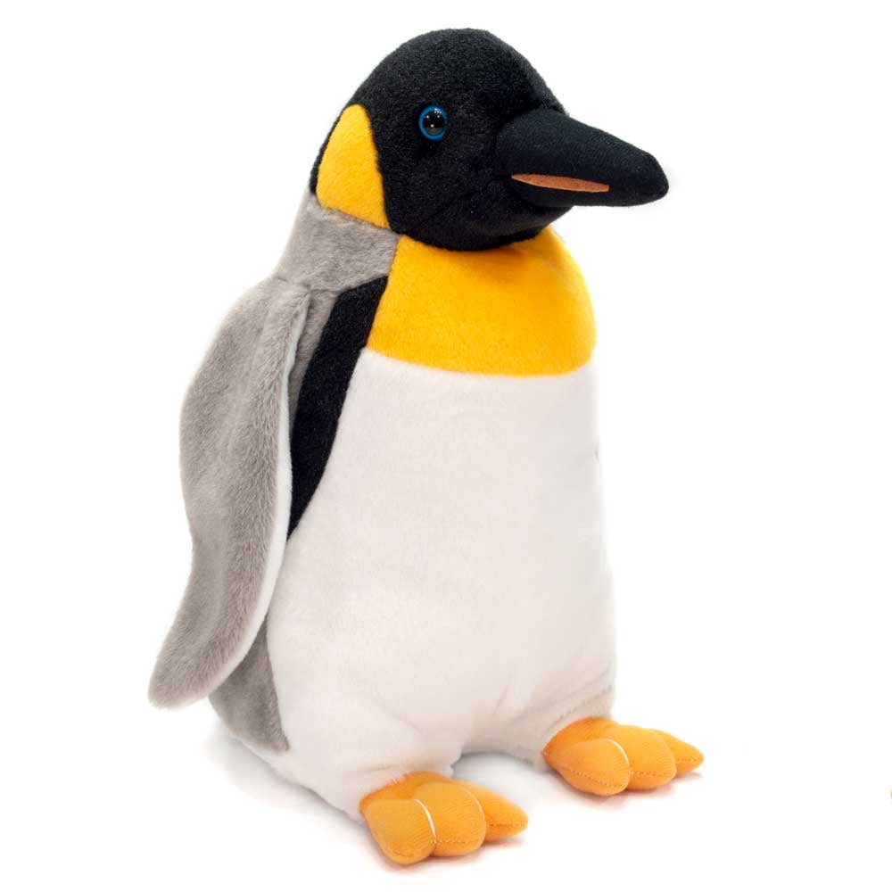 Realistic Plush Emperor Penguin 12" Stuffed Animal Toy - Soft, Cuddly ...